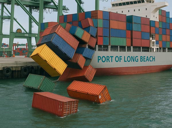 gCaptain Article: Berthed Containership Loses 67 Boxes Overboard at ...